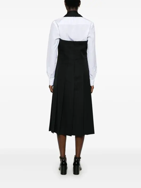 Comme Des Garçons Pleated Midi Dress