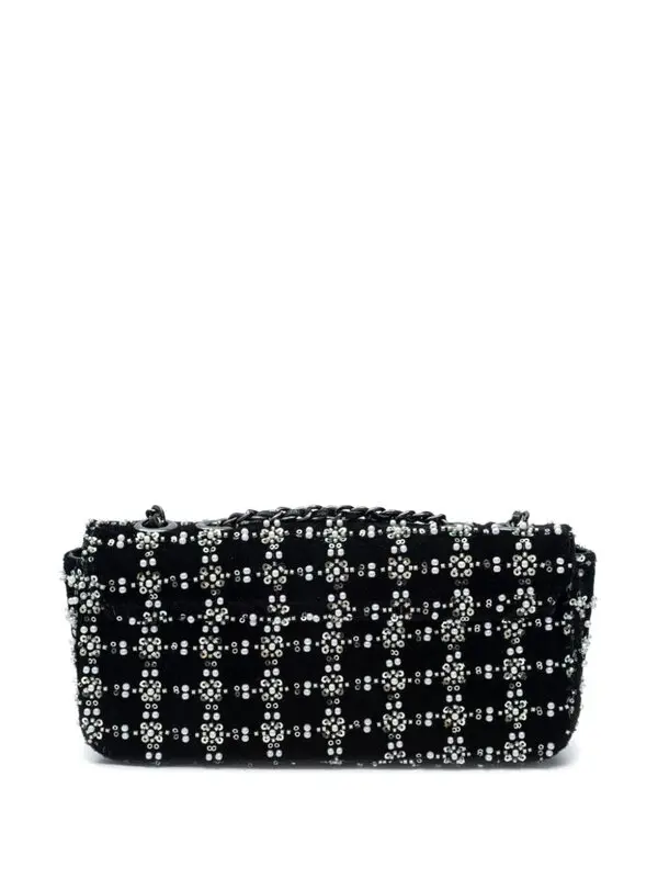 ISLA Anne Beaded Velvet Shoulder Bag