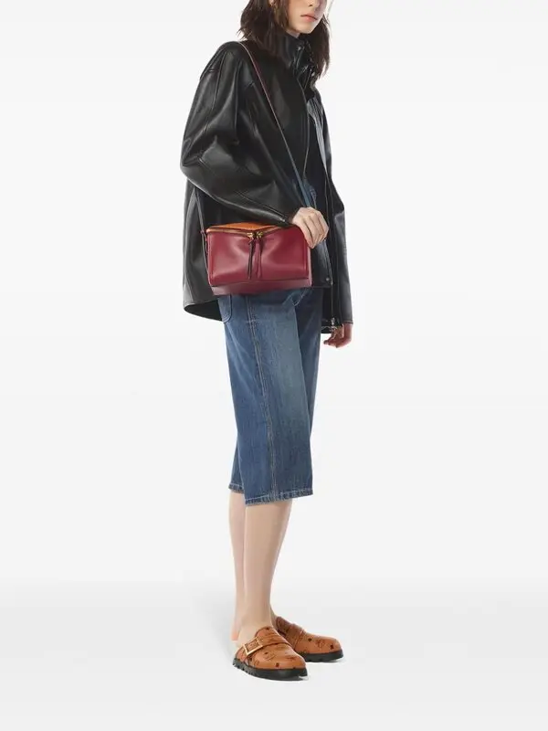 Mcm Diamant Shoulder Bag - Red