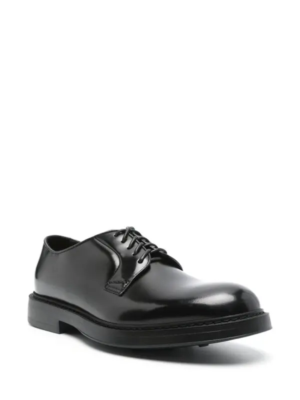 DOUCAL'S Lace-up Leather Derby Shoes