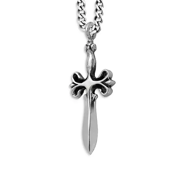 KING BABY STUDIO Dagger Pendant Necklace - Silver