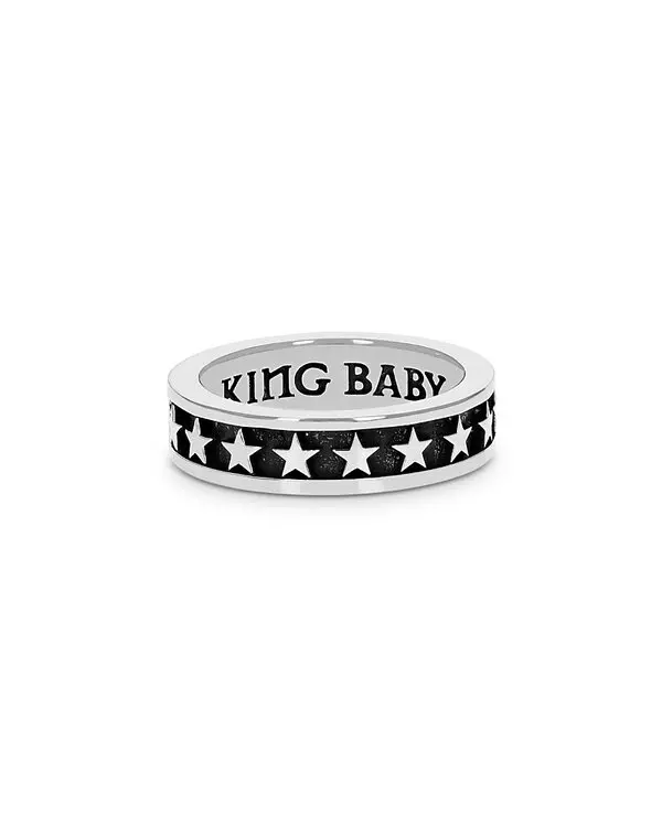 KING BABY STUDIO Stackable Star Ring - Silver