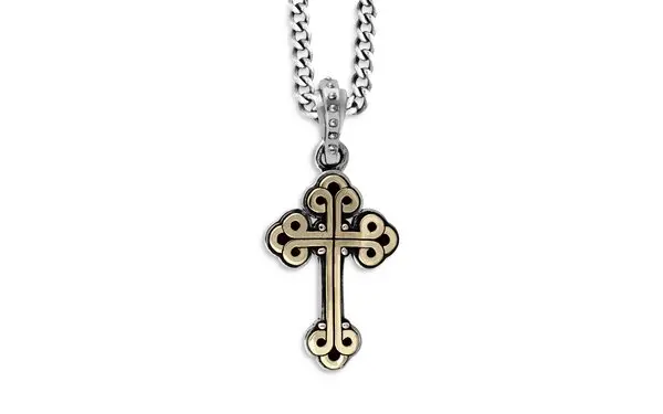 KING BABY STUDIO Small Alloy Cross Pendant Necklace