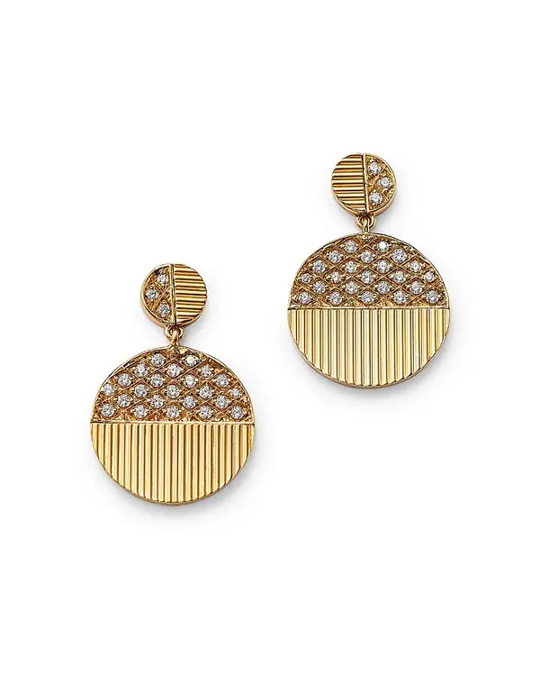 Bloomingdale'S 14k Yellow Diamond Drop Earrings - Gold