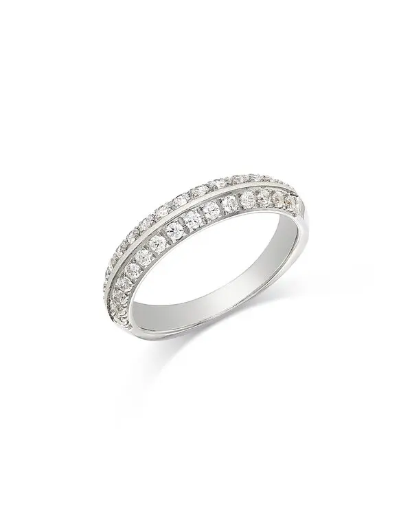 Bloomingdale'S 14k Gold Diamond Band Ring - White