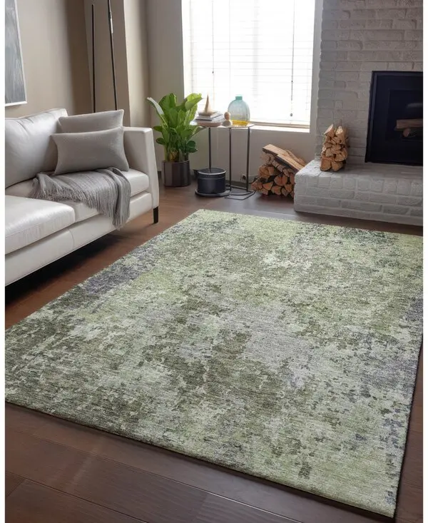 DALYN RUG COMPANY Dalyn Luxury Washable Bresca Bc6 Area Rug, 5' X 7'6 - Green