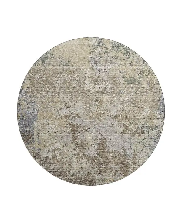DALYN RUG COMPANY Dalyn Luxury Washable Bresca Bc6 Round Area Rug, 8' X 8 - Beige