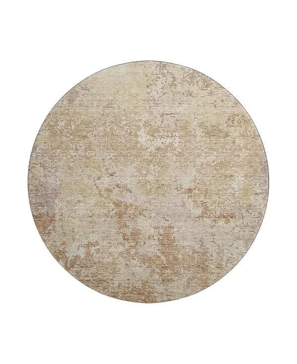 DALYN RUG COMPANY Dalyn Luxury Washable Bresca Bc6 Round Area Rug, 8' X 8 - Copper
