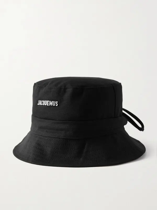 Jacquemus Le Bob Embellished Bucket Hat - Black