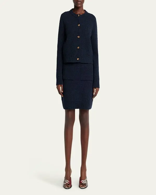 Bottega Veneta Boucle Mini Skirt - Blue