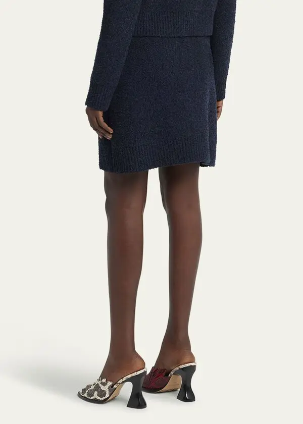 Bottega Veneta Boucle Mini Skirt - Blue
