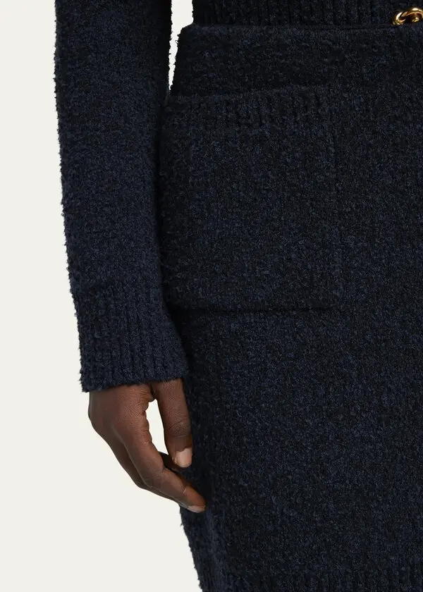 Bottega Veneta Boucle Mini Skirt - Blue