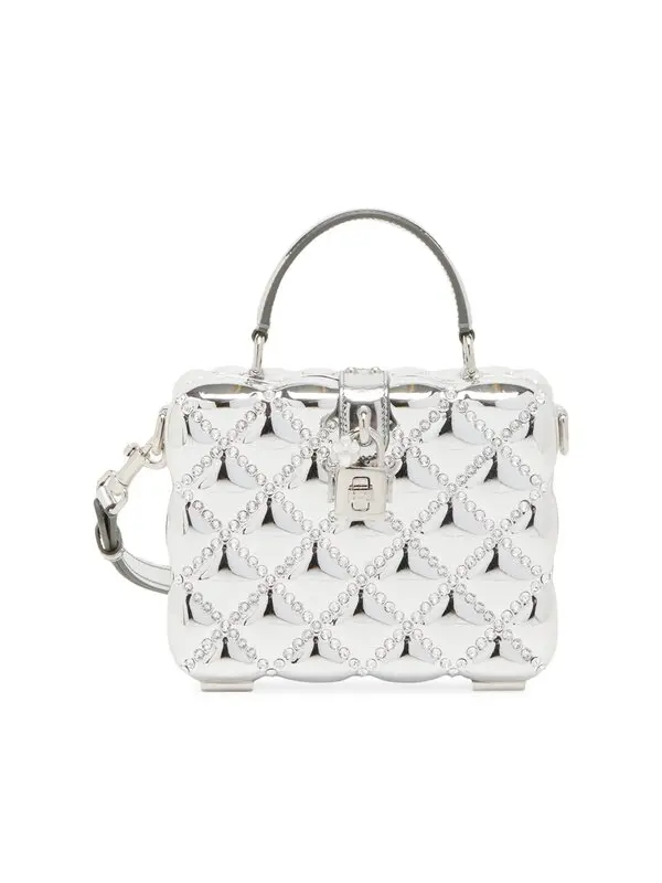 Dolce & Gabbana Quilted Top Handle Bag - Silver
