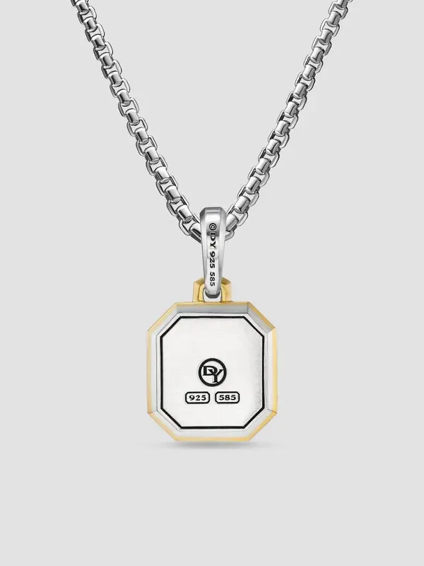David Yurman Initial Amulet In Sterling Silver - F Silver