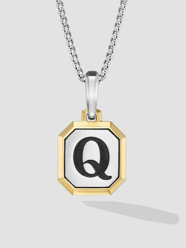 David Yurman Initial Amulet In Sterling Silver - Q Silver