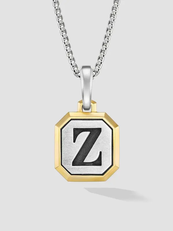David Yurman Initial Amulet In Sterling Silver - Z Silver
