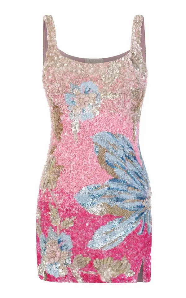 oasis sequin dress Oasis Women's Sequin Ruffle Detail Maxi Dress in Pink | Size: 6