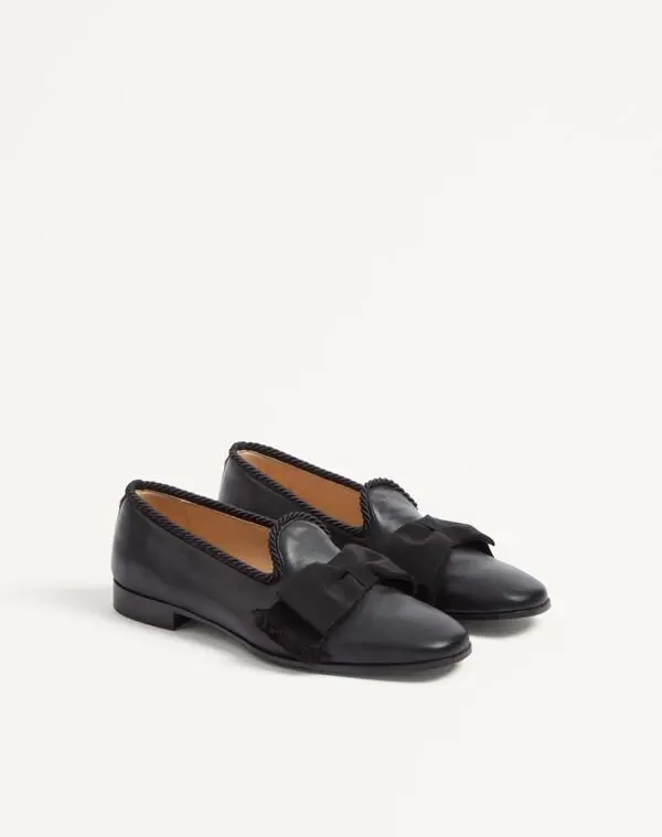 Valentino Garavani Bowow Leather Loafer
