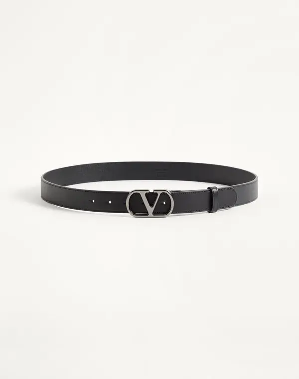 Valentino Garavani Vlogo Signature Belt - Black
