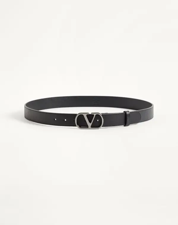 Valentino Garavani Vlogo Signature Belt - Black