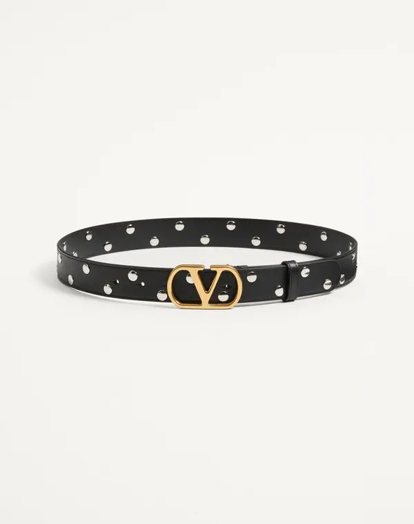 Valentino Garavani Vlogo Signature Belt - Black