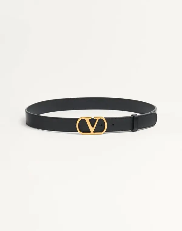 Valentino Garavani Vlogo Signature Belt - Black