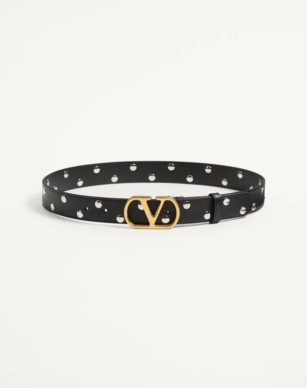 Valentino Garavani Vlogo Signature Belt - Black