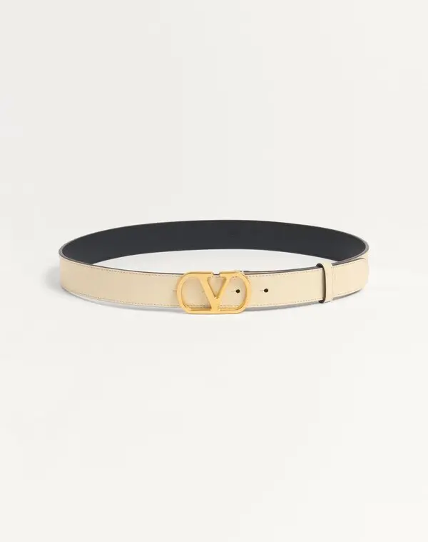 Valentino Garavani Vlogo Signature Belt - Butter
