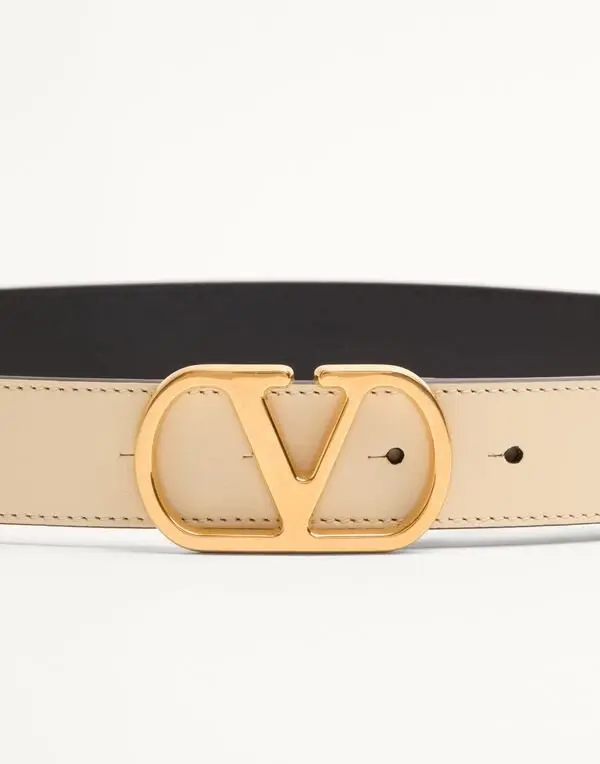 Valentino Garavani Vlogo Signature Belt - Butter