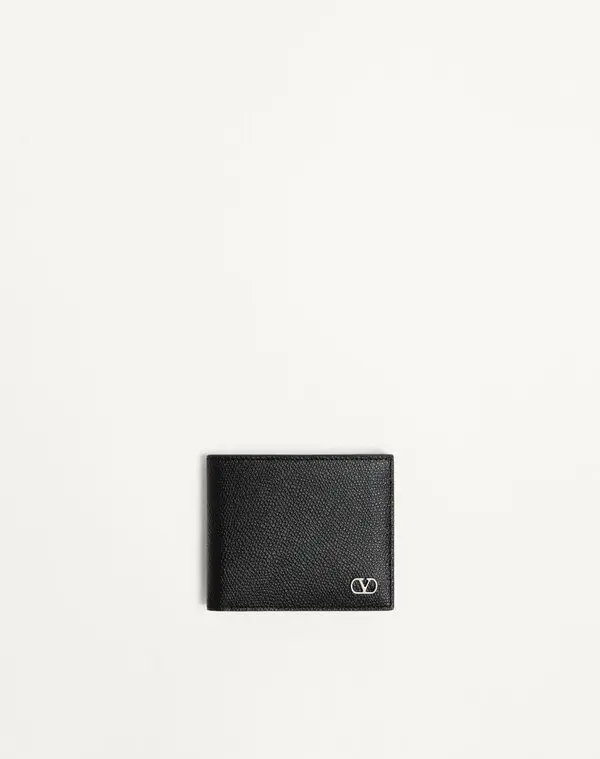 Valentino Garavani Vlogo Signature Grainy Calfskin Bracelet - Black