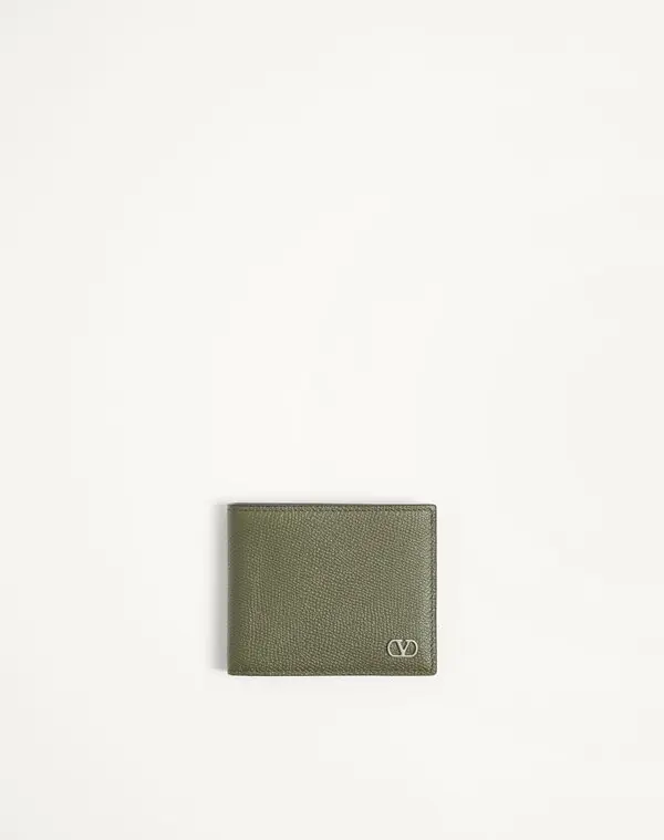 Valentino Garavani Vlogo Signature Grainy Calfskin Bracelet - Military Green