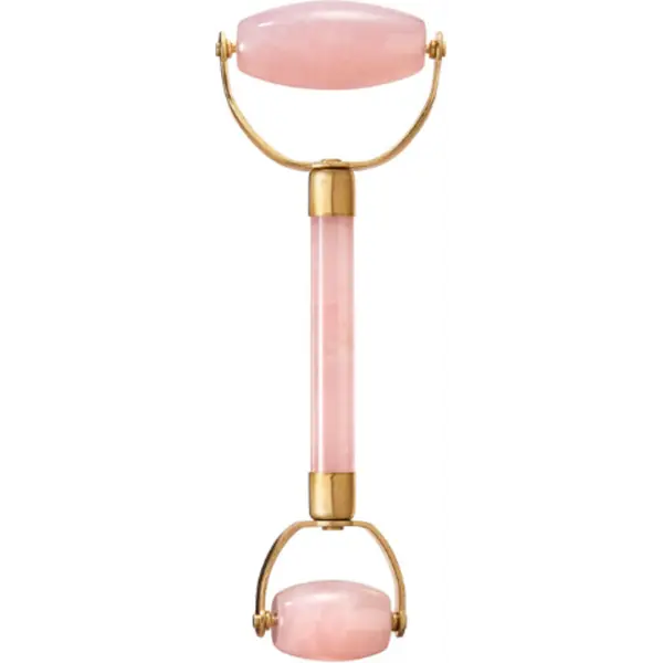 WHITE LOTUS BEAUTY Premium Rose Quartz Facial Roller - Pink