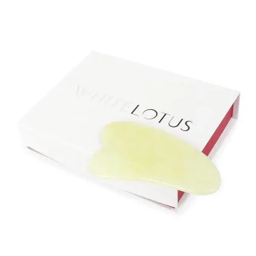 WHITE LOTUS BEAUTY Genuine Premium Jade Gua Sha - Green