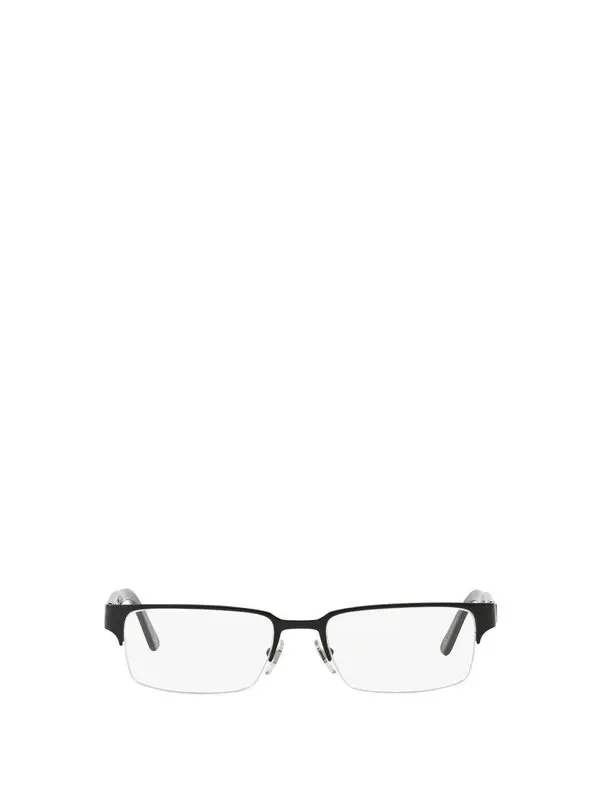 Versace Rectangular Eyeglasses - Matte Black