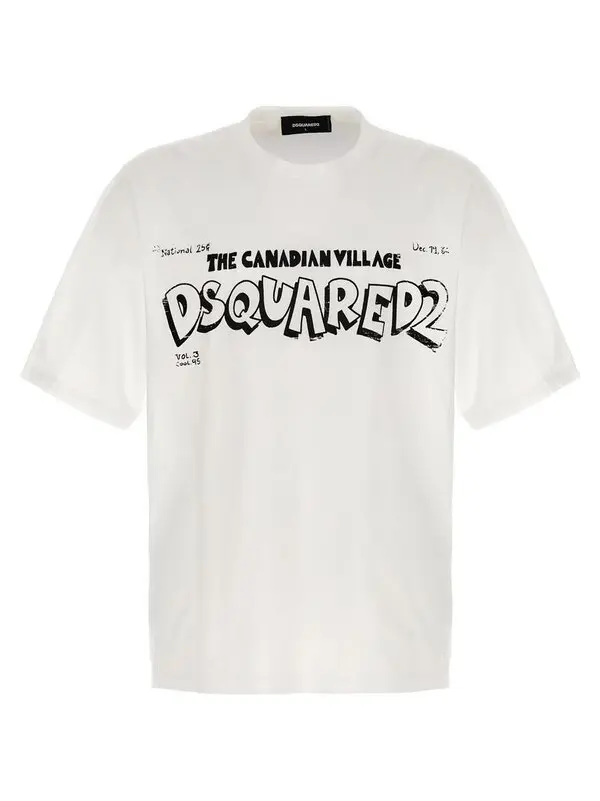 Dsquared2 Printed T-Shirt In Multicolor - 50% Off | Editorialist