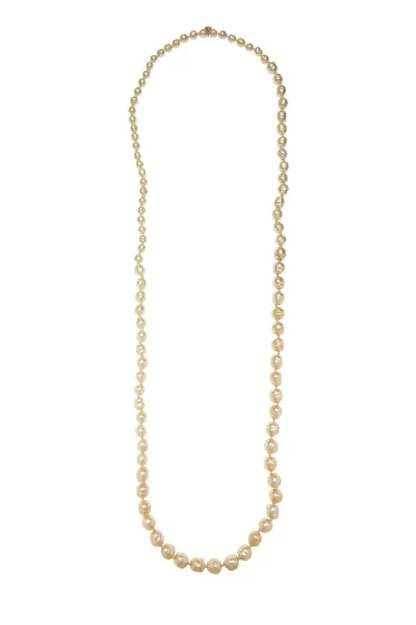 Chanel Faux Pearl Necklace - Gold