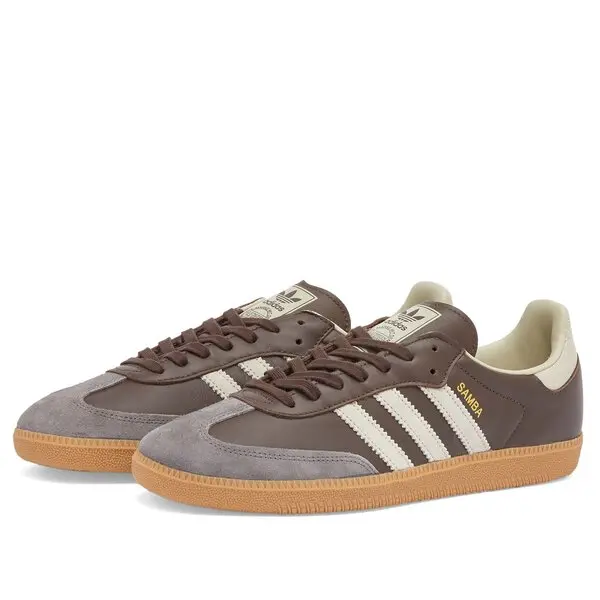 Adidas Samba Og Sneakers - Brown/putty Grey/gold Met.