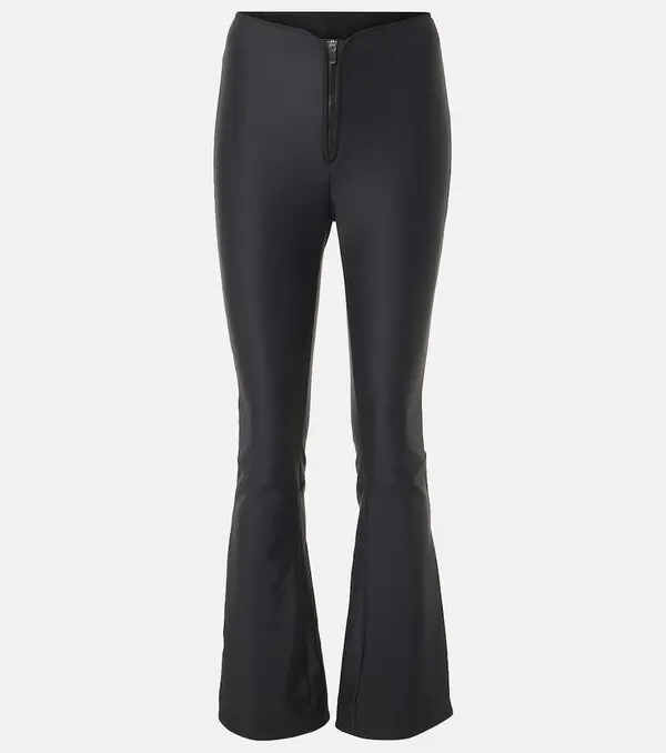 Perfect Moment Altaire Mid-rise Flared Leggings - Black
