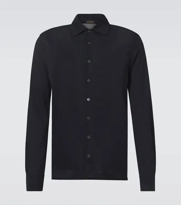 Rubinacci Wool Shirt - Blue