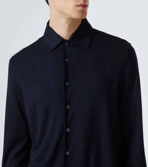 Rubinacci Wool Shirt - Blue