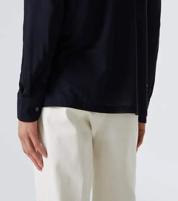 Rubinacci Wool Shirt - Blue