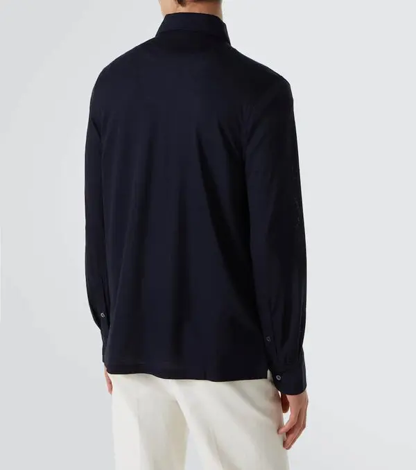 Rubinacci Wool Shirt - Blue