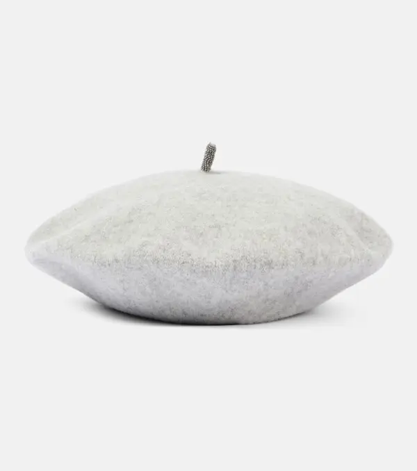 Brunello Cucinelli Wool Beret - Grey