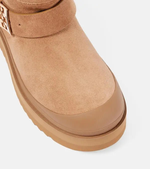 Tory Burch Mellow Shearling-lined Ankle Boots - Brown