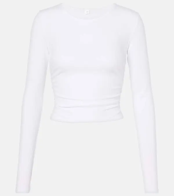 Alo Yoga Gathered Top - Black