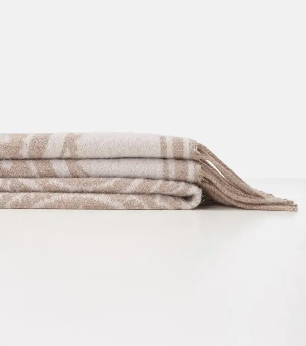 Etro Alocasia Fringed Wool Throw
