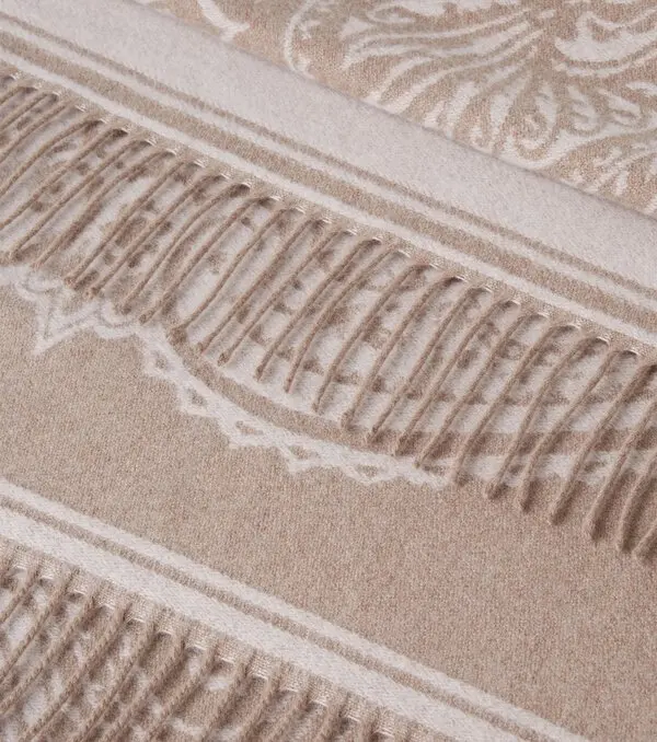 Etro Alocasia Fringed Wool Throw