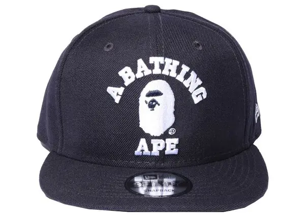 A BATHING APE College New Era Snapback Cap - Navy Blue