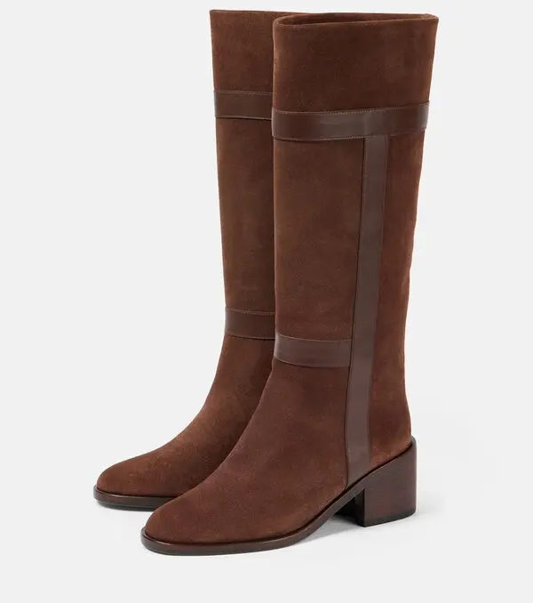 Clergerie Lyube 65 Shearling-lined Suede Knee-high Boots