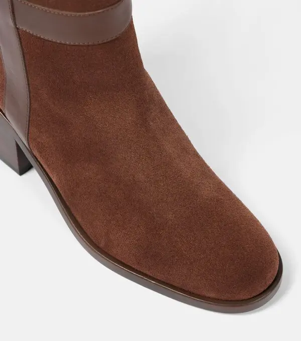 Clergerie Lyube 65 Shearling-lined Suede Knee-high Boots
